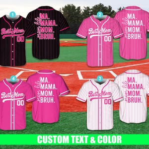Personalized Colors Mother's Day Baseball Jersey, Custom Name Number ...