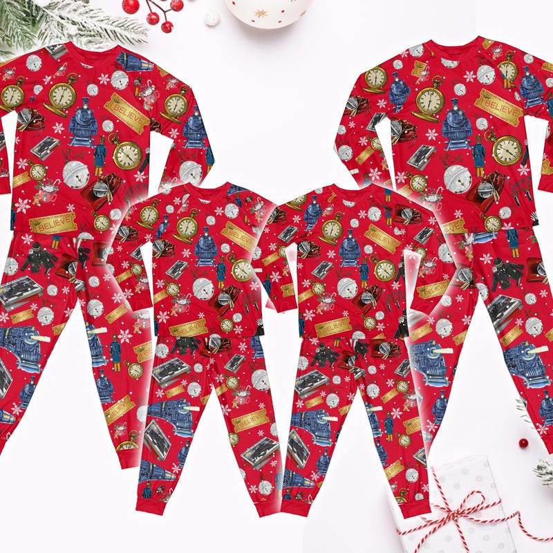 Polar Express Pajamas - Etsy