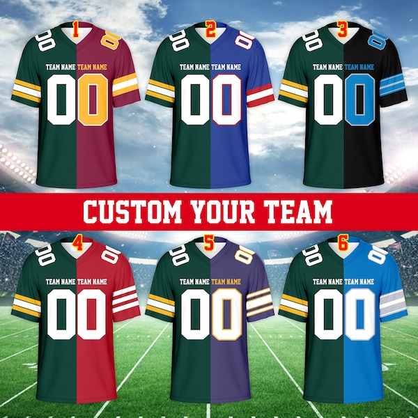 Split Nfl Teams - Etsy