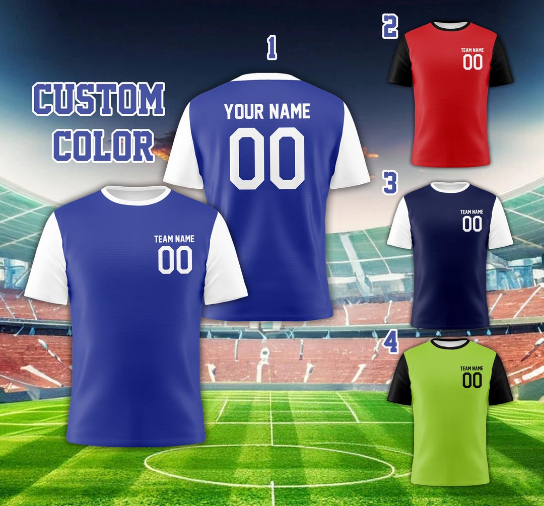 Personalized Name Number Referee Shirt, Custom Colors Jersey All Over ...