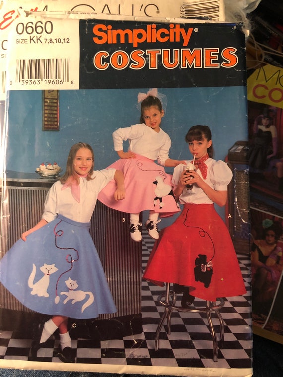 Simplicity 0660 Costume Pattern. Sizes Girls 781012 OR | Etsy