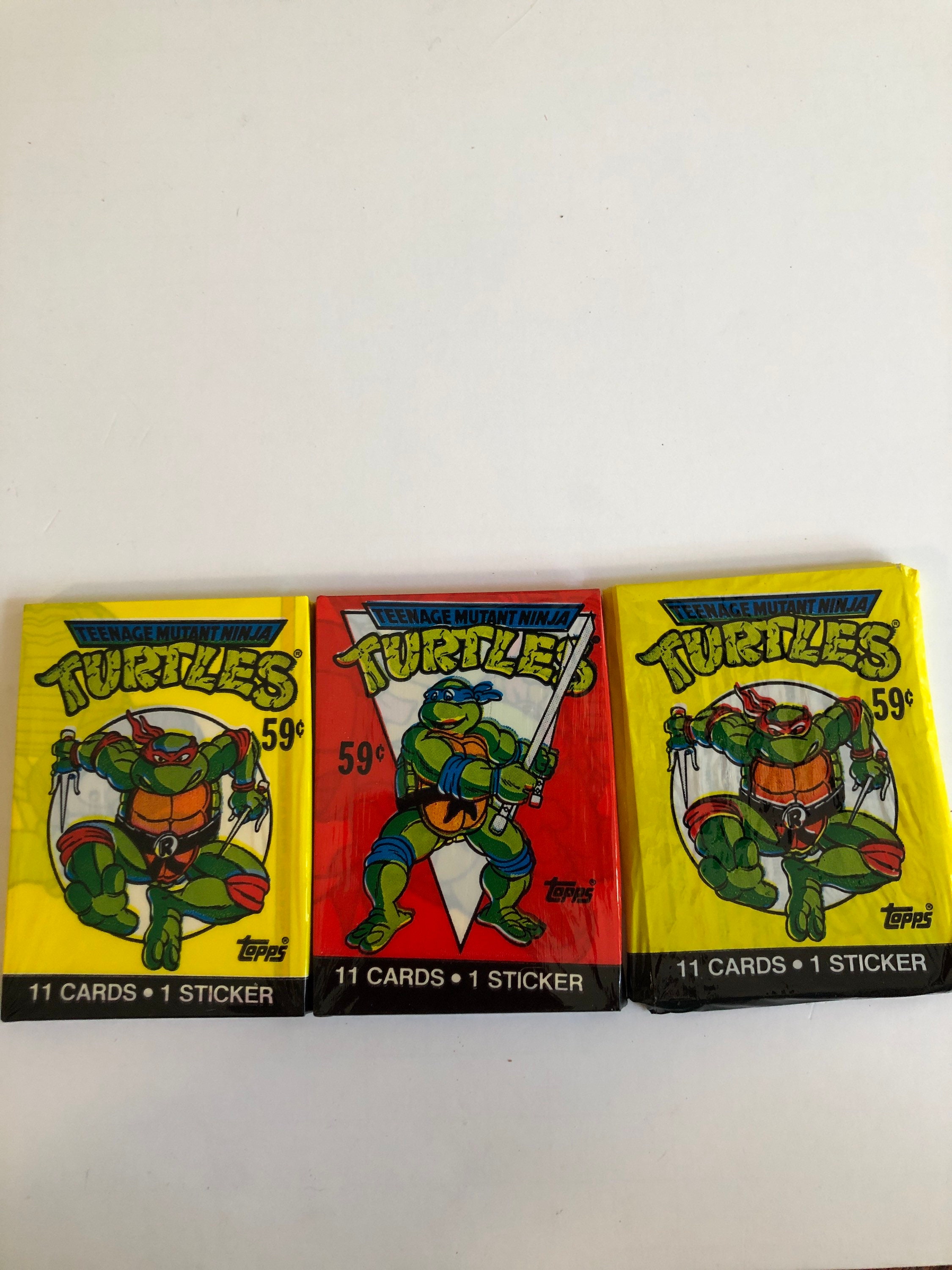 Vintage 1989 Teenage Mutant Ninja Turtles Trading Cards. Series 1. Lot ...