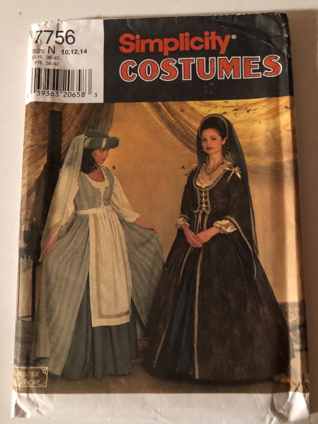 Simplicity 7756 Uncut Costume Pattern. Two Styles of - Etsy