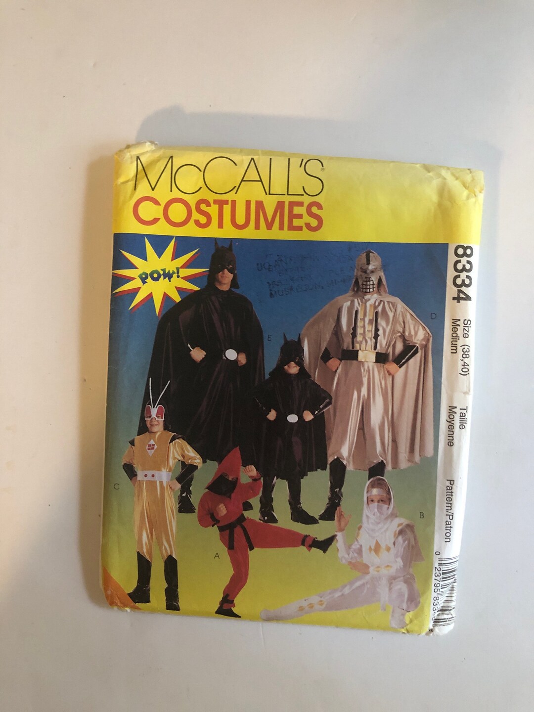 Mccall’s 8334 Uncut Adult Costume Pattern. Size Medium(38-40). Darth ...