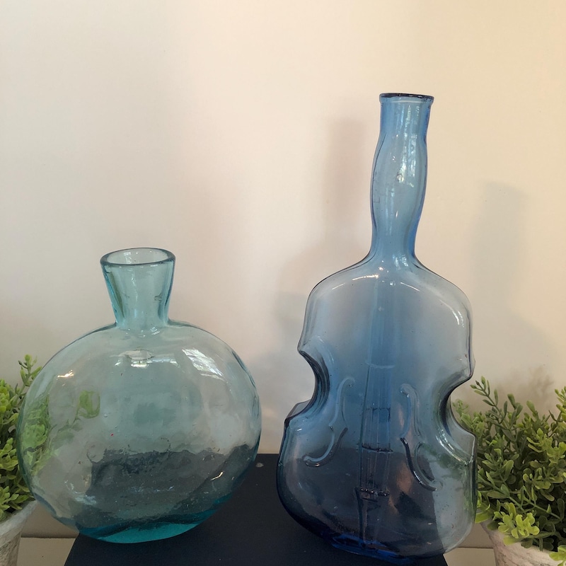 Violin Vase Blue - Etsy