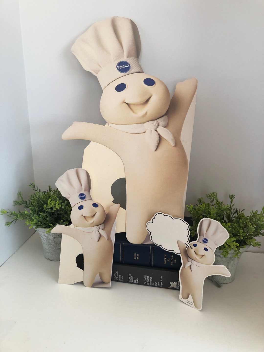 Vintage Pillsbury Doughboy Cardboard Advertising Cutout (18, 9, or 6 ...
