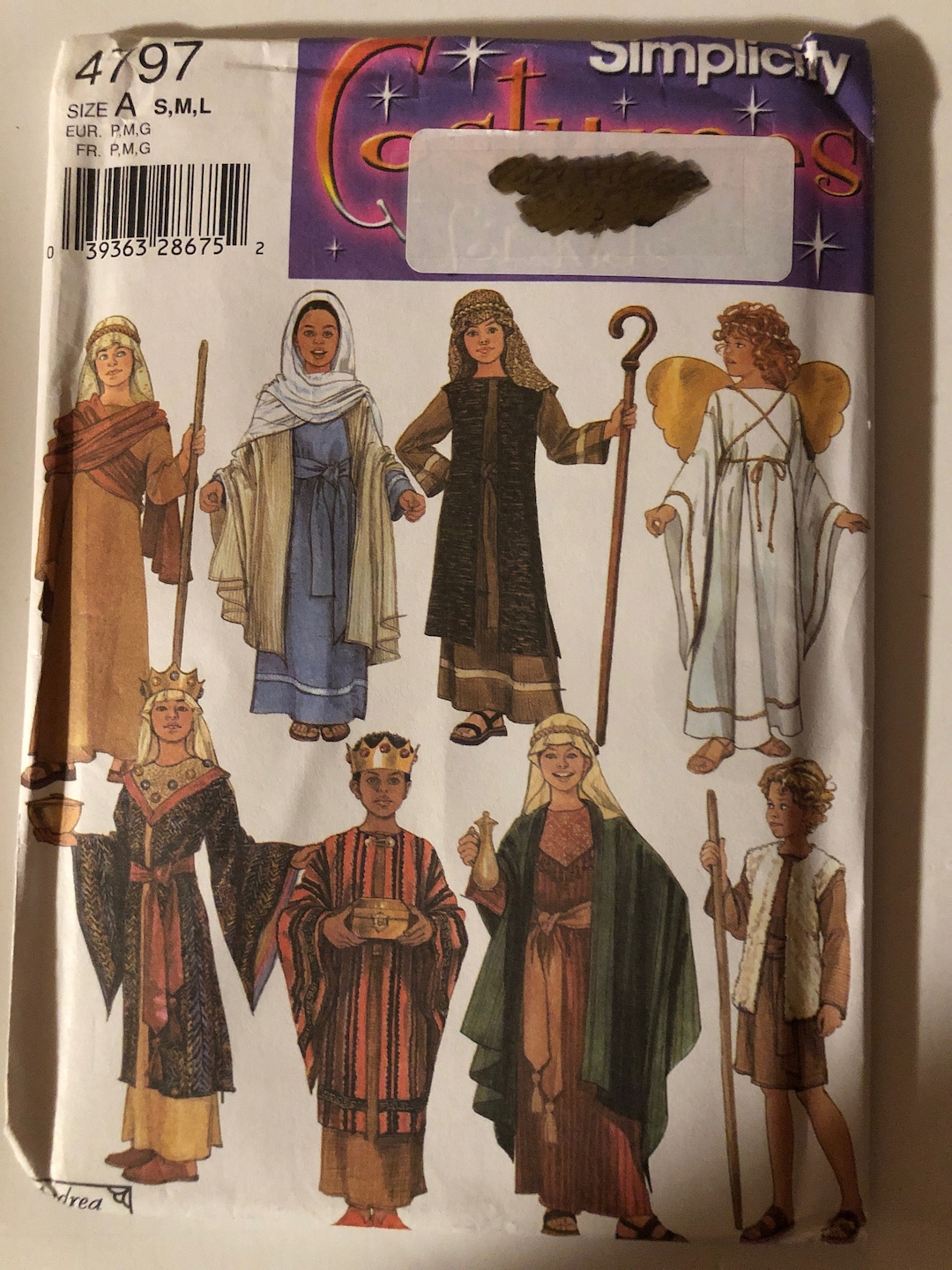 Simplicity 4797 Costume Pattern. Boys and Girls Nativity/christmas ...