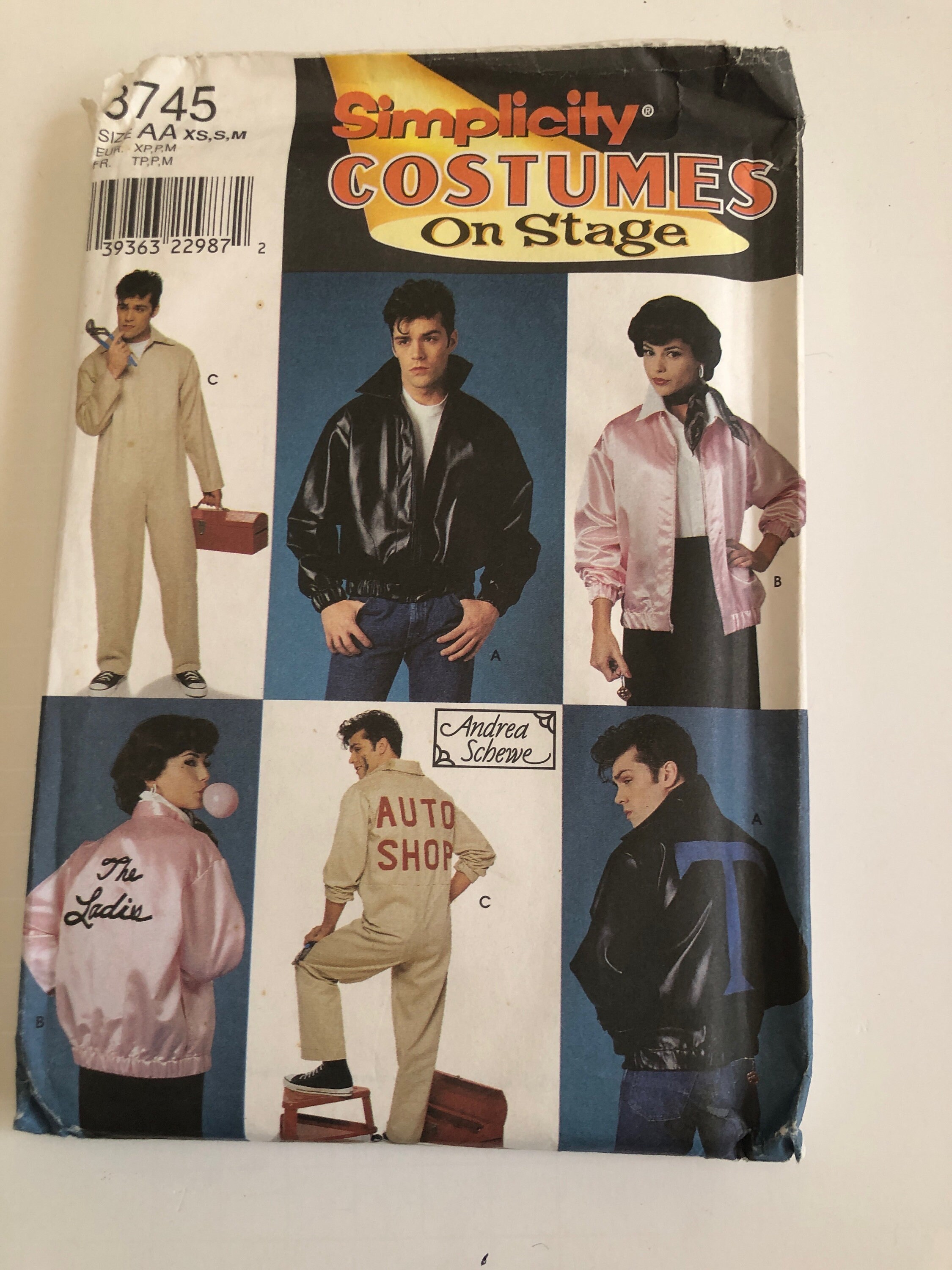 Simplicity 8745 Costume Pattern. 1950s Style Costumes. Fonzie, Happy ...