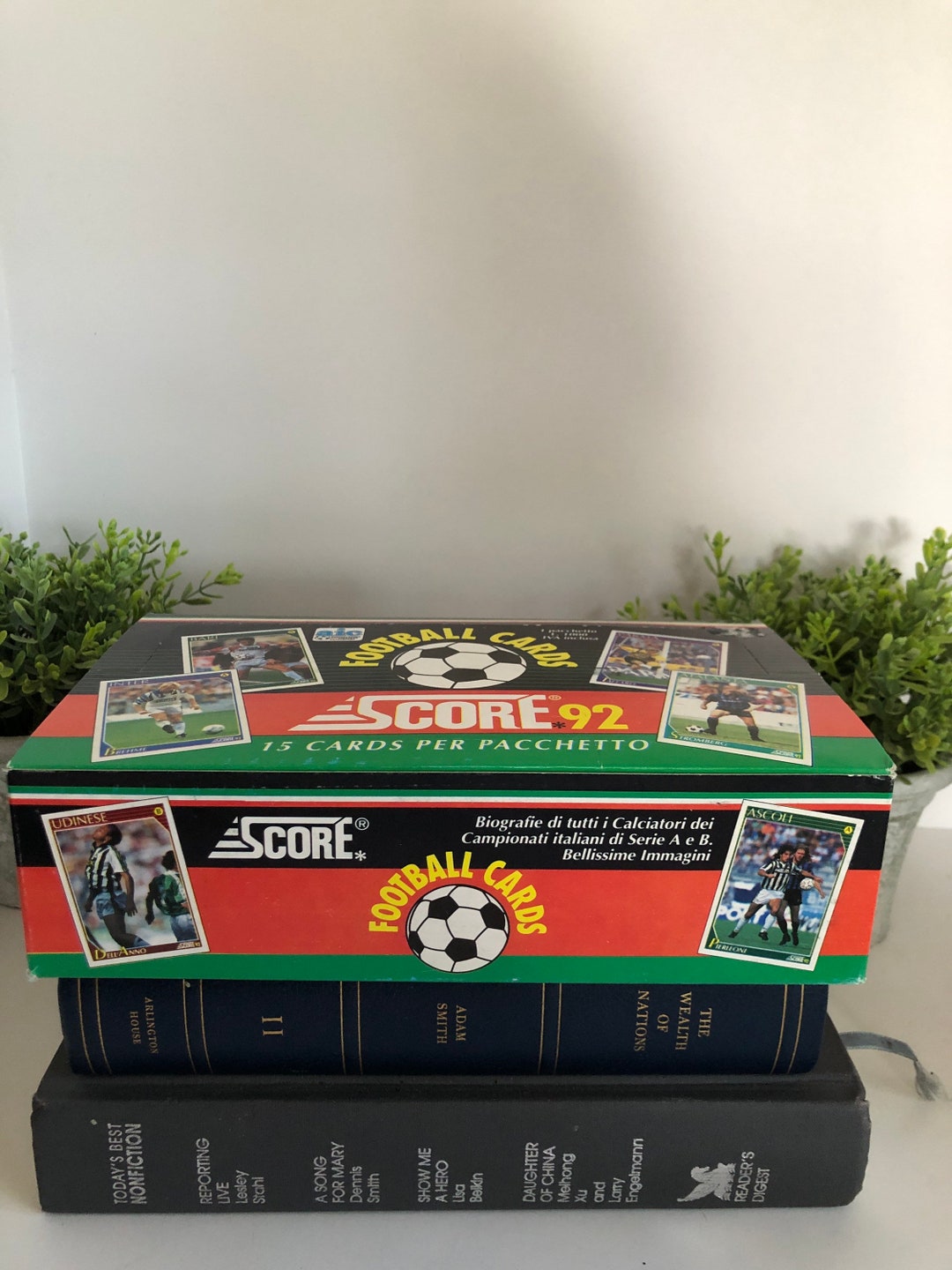 1991 Score Italian Soccer (football) Card Packs. Full Box of 24 Packs ...