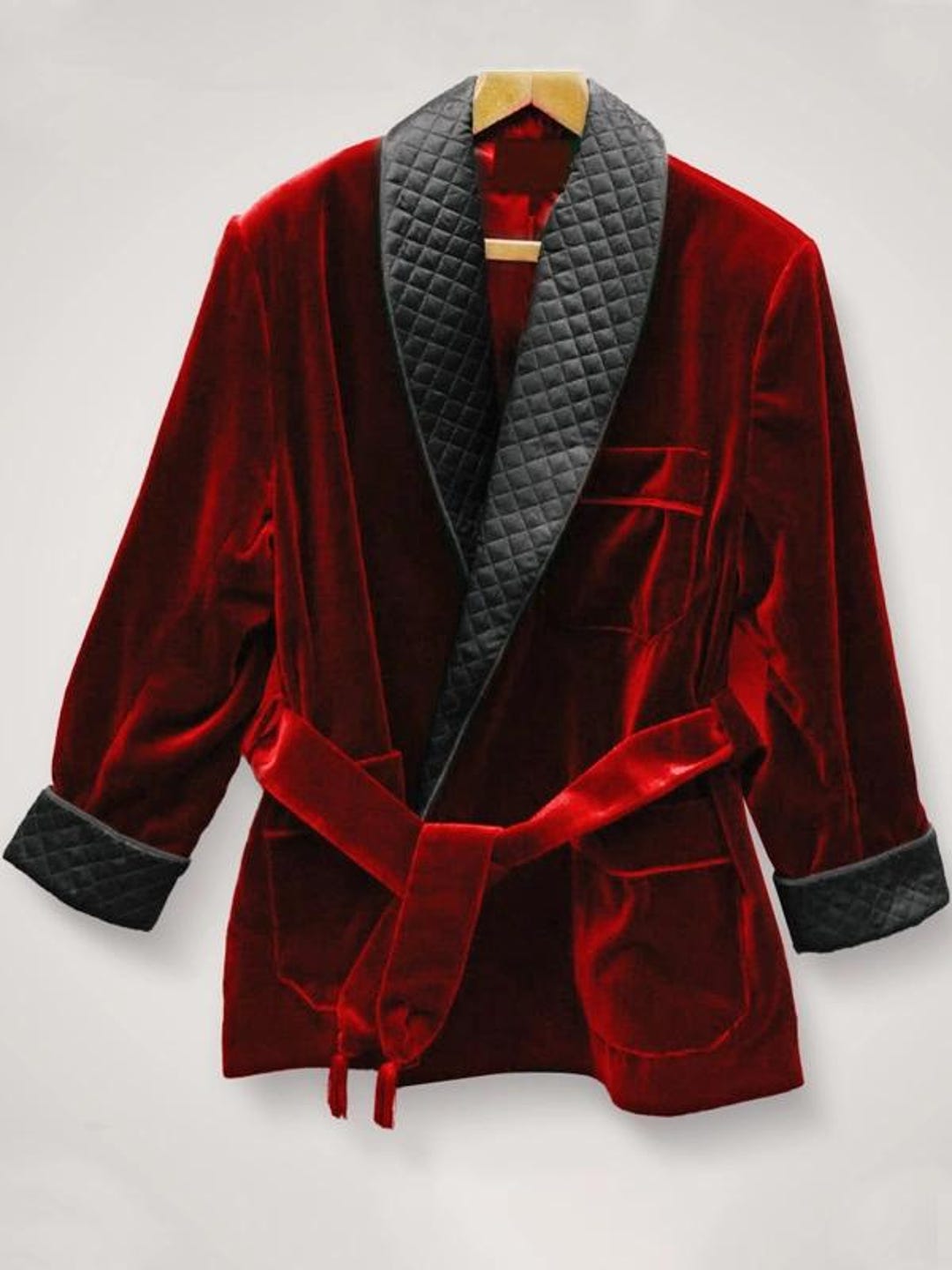Smoking Jackets for Men, Velvet Smoking Coats, Wedding Groom Wear Jackets, Smoking Jackets ...