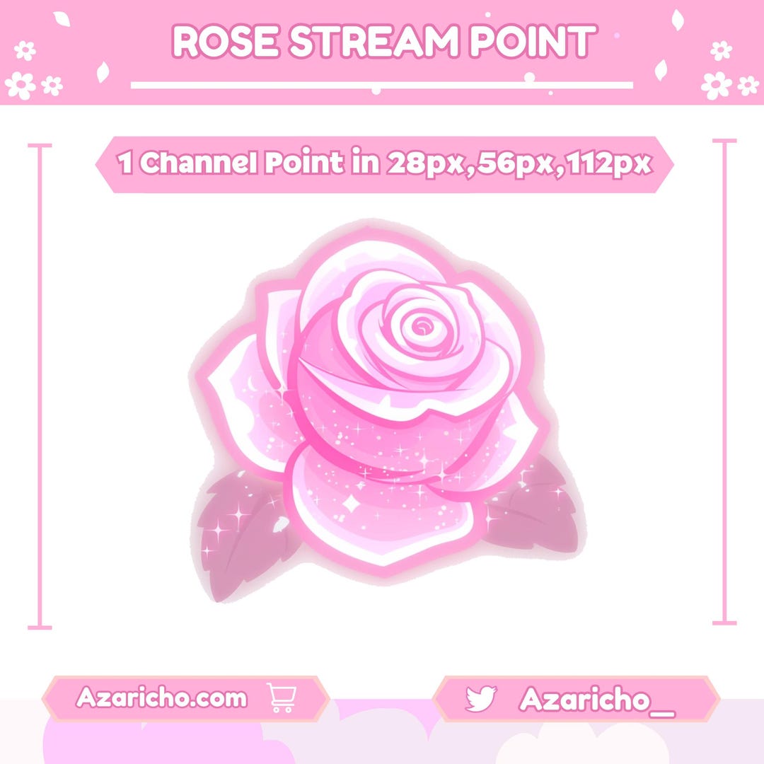 Buy Rose Channel Points for Twitch | Twitch Emotes, Channel Point, Cute ...