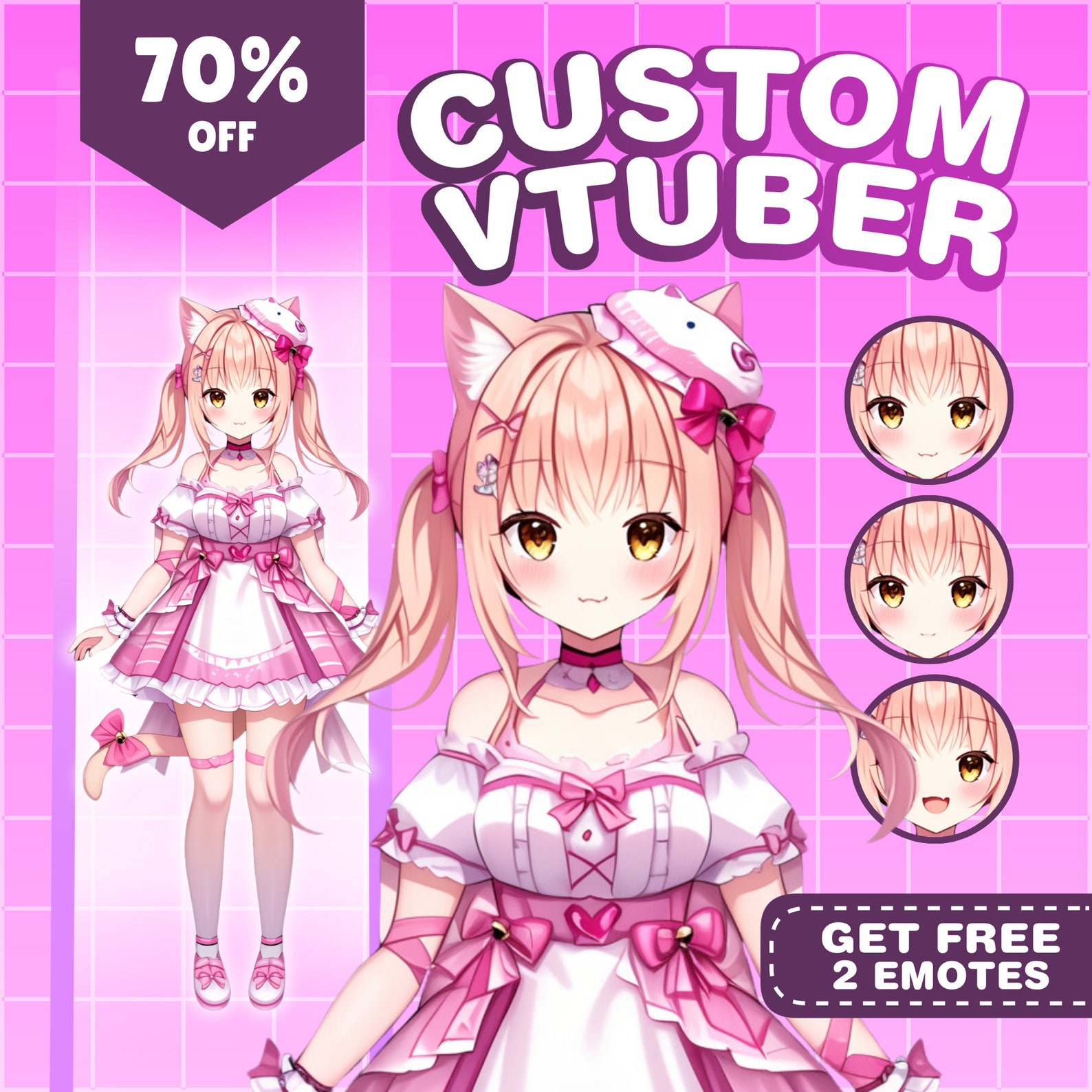 Custom Vtuber Model for Live2d Vtuber Design, Vtuber Model, Vtuber ...