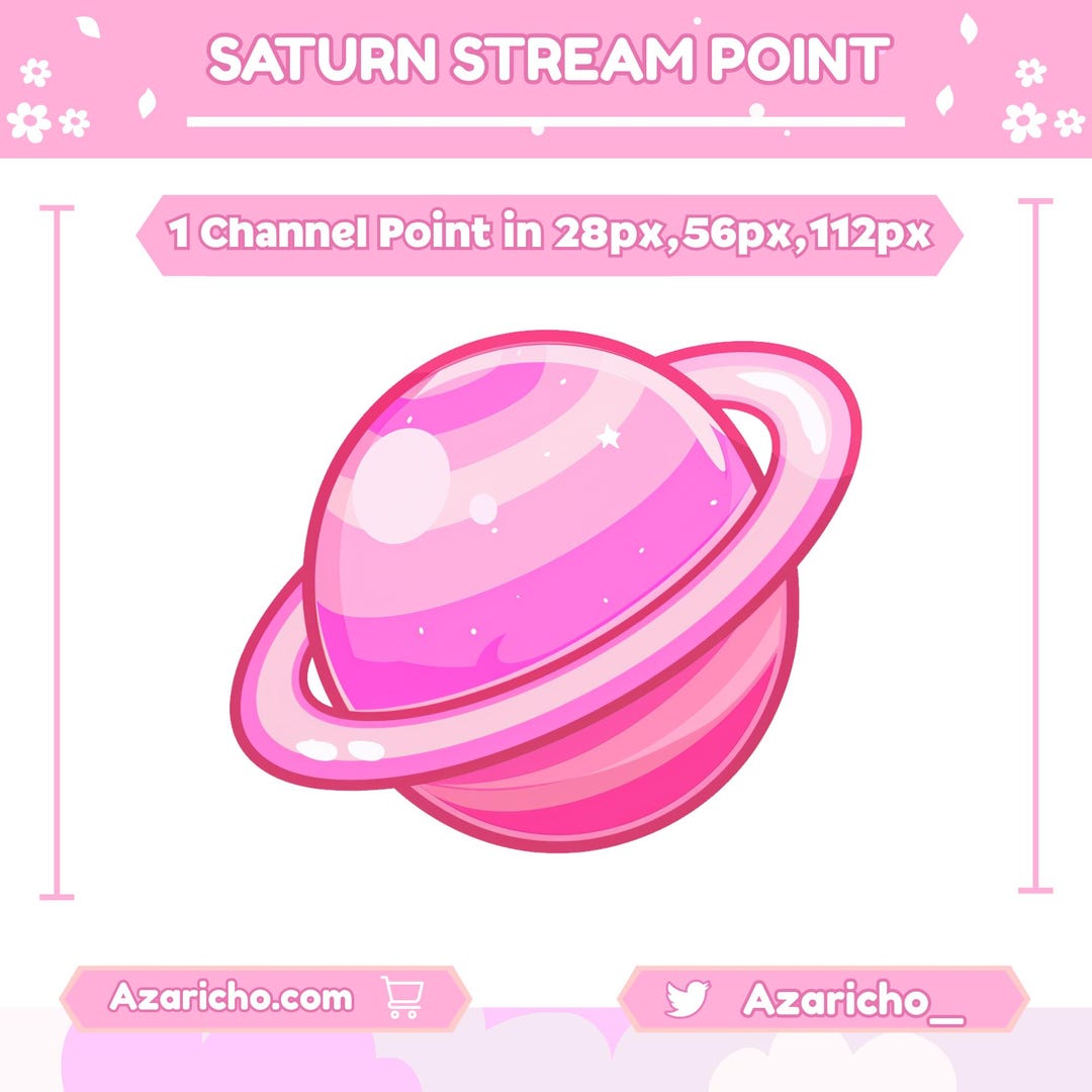 Saturn Channel Points for Twitch | Twitch Emotes, Channel Point, Cute ...