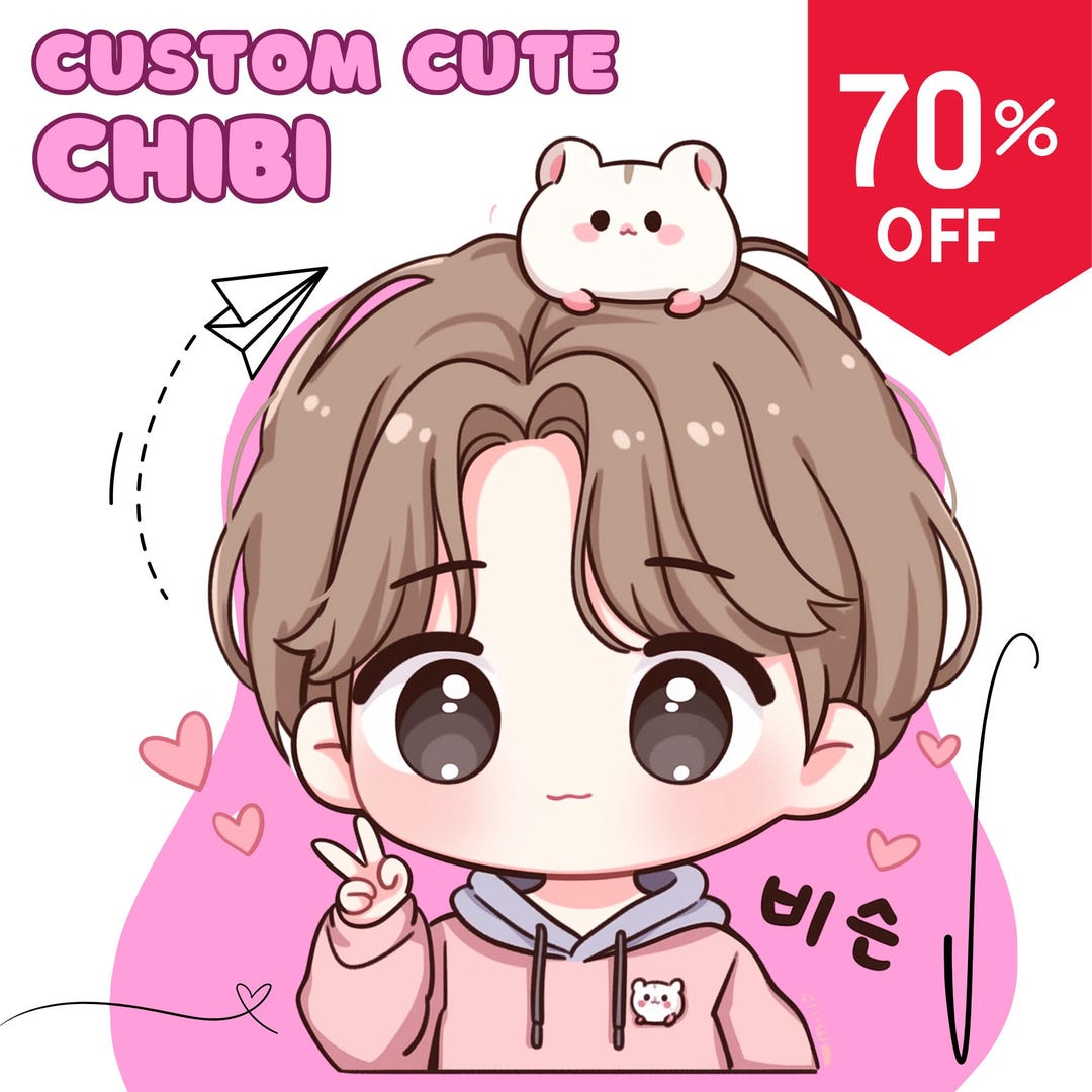 Custom Chibi Portrait | Custom Couple Portrait, Personalized/christmas ...