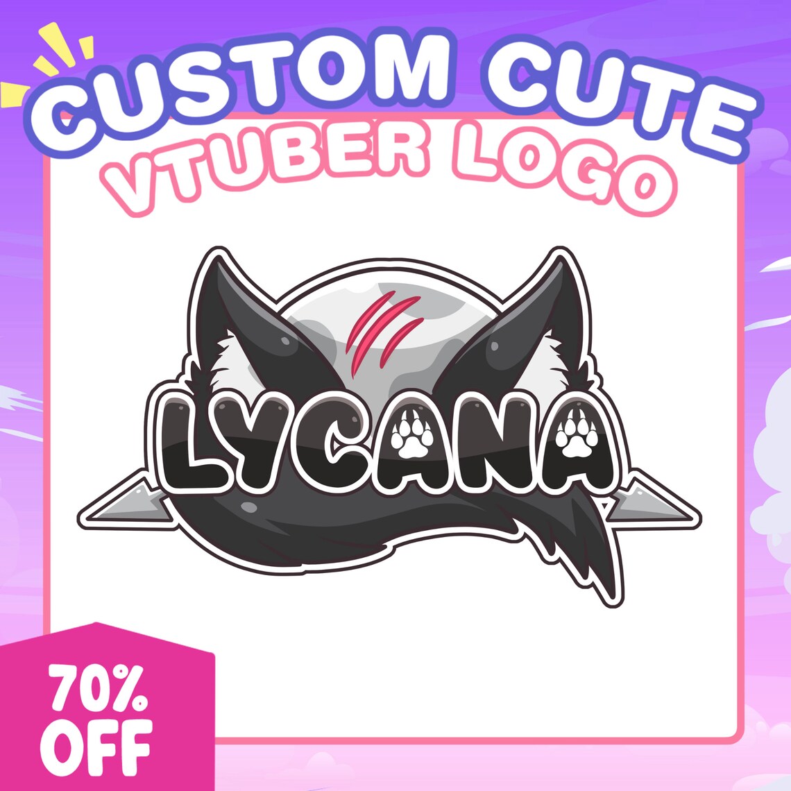 Custom Cute Vtuber Logo Vtuber Logo, Custom Vtuber Logo Commission ...