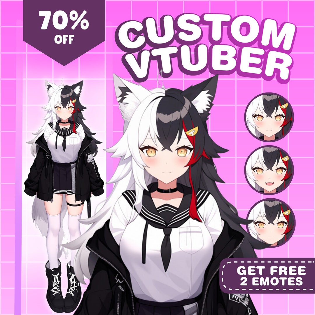 Modelo Vtuber personalizado para diseño Live2d / Vtuber, Modelo Vtuber ...