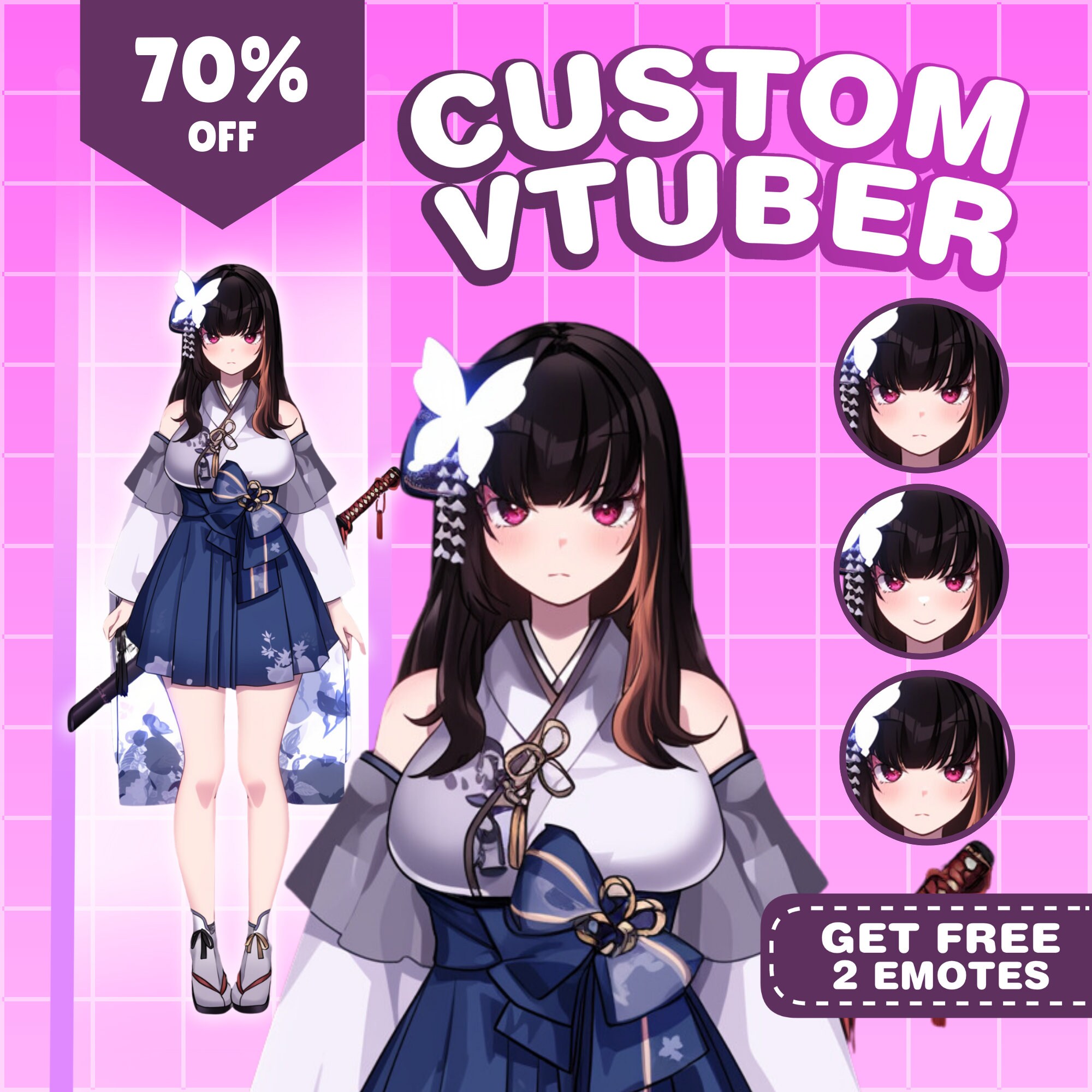 Custom Vtuber Model for Live2d Vtuber Design, Vtuber Model, Vtuber ...