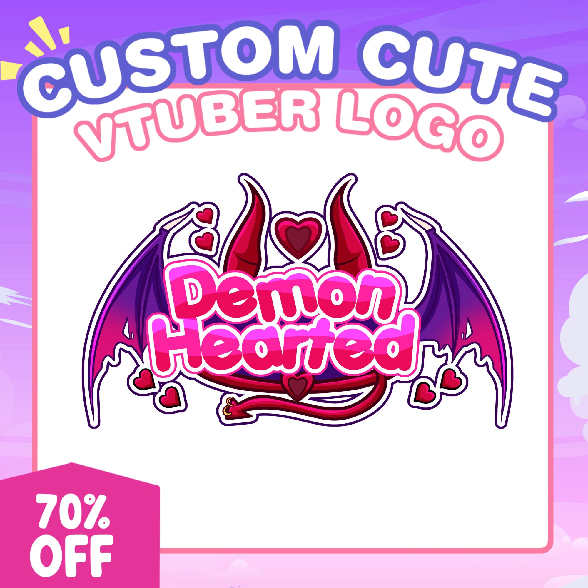 Custom Cute Vtuber Logo Vtuber Logo, Custom Vtuber Logo Commission ...