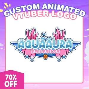 Custom Cute Animated Vtuber Logo | Custom Vtuber Logo, Cute Vtuber Logo ...