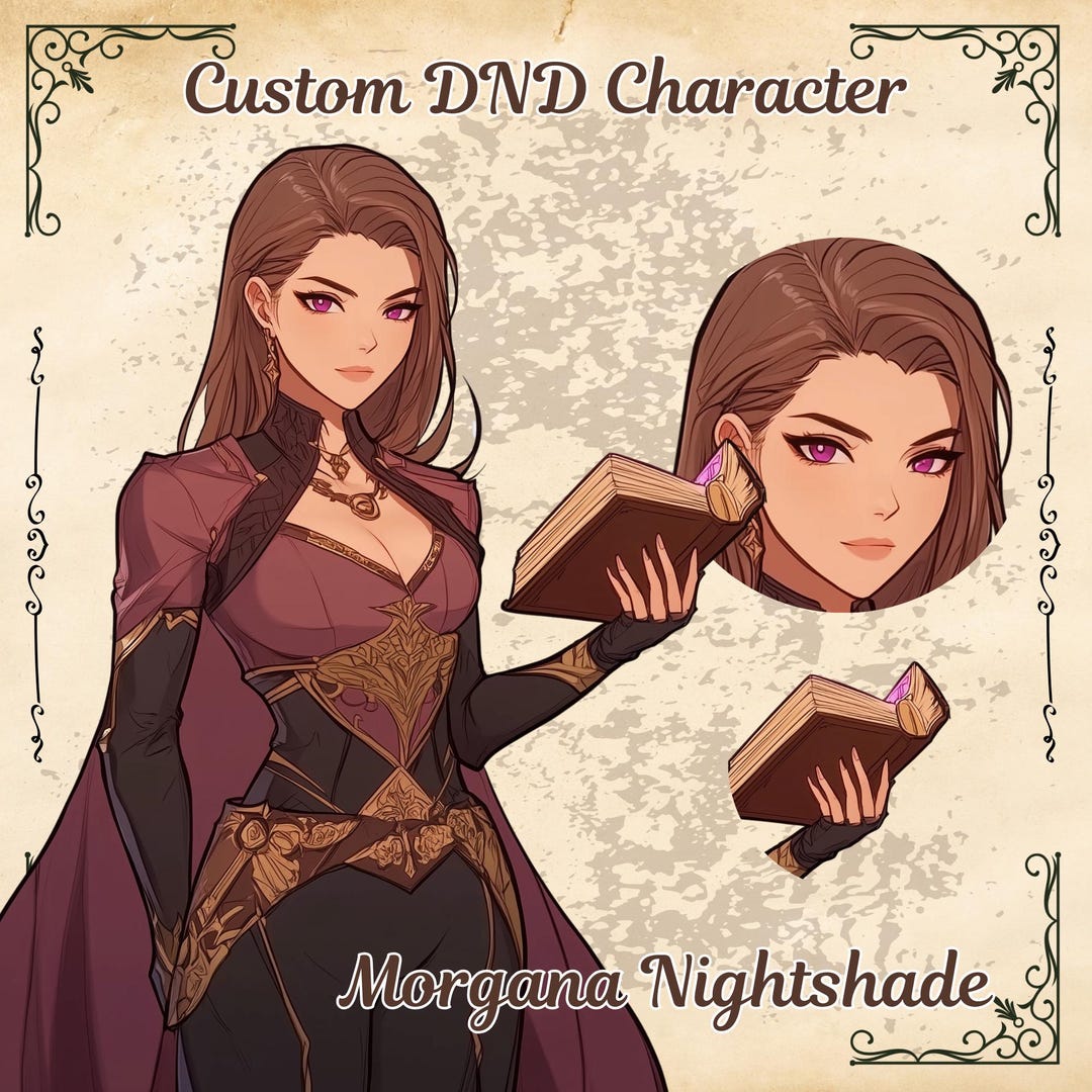 Custom Dnd Character Art: Personalized Fantasy Illustration - Etsy ...