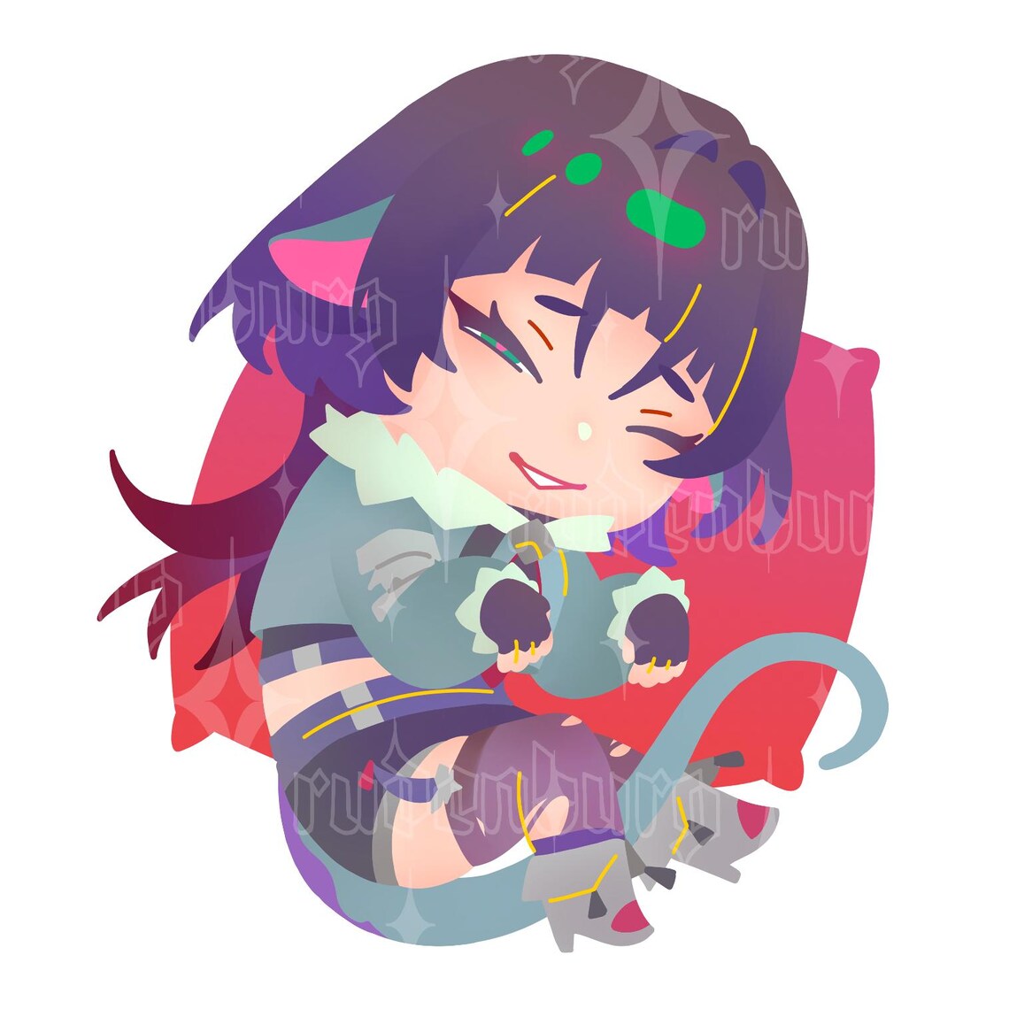 Zenless Zone Zero - Jane Doe Holo Matte Sticker - Etsy