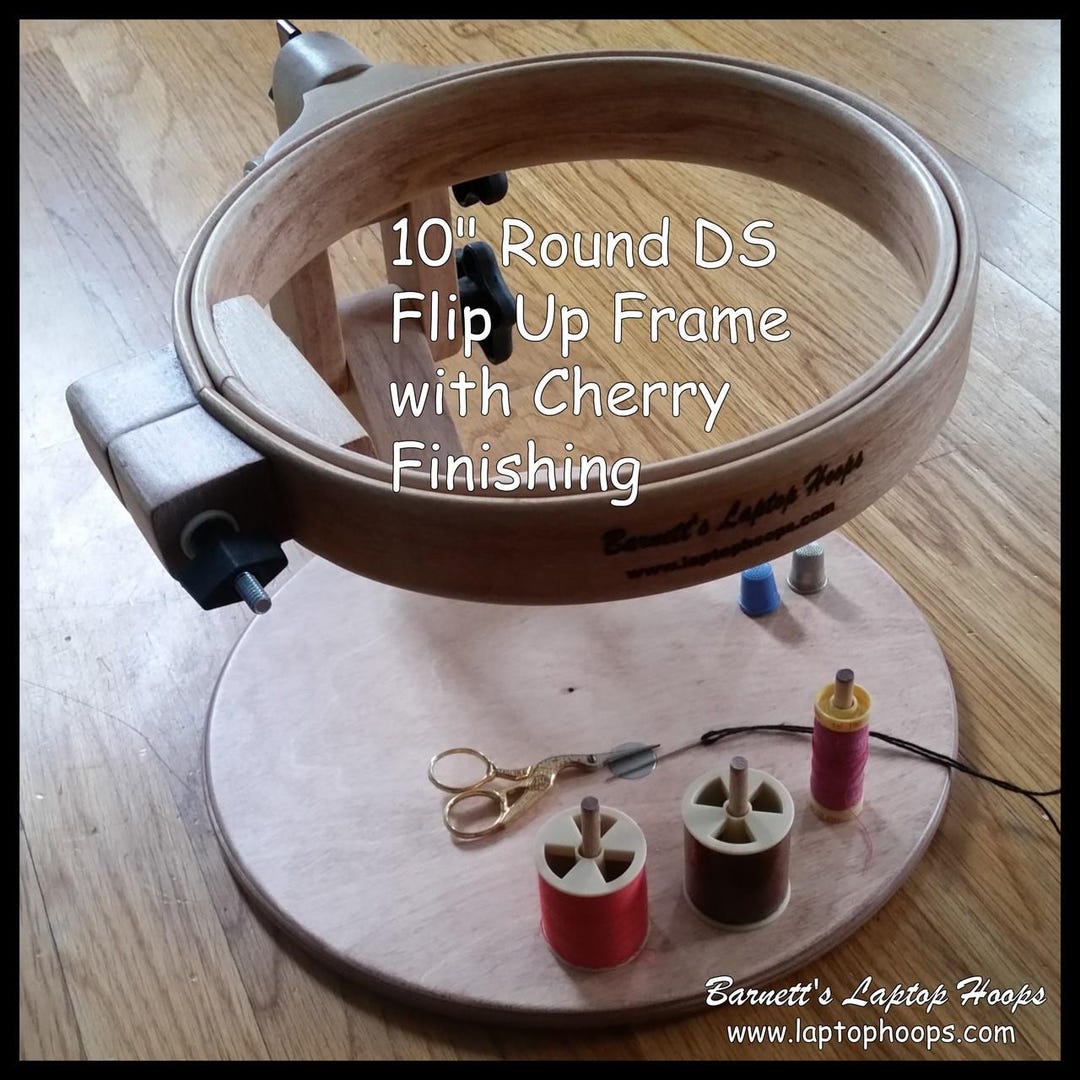 Diane's Special Flip-up Cross Stitch or Punchneedle Frame / Hoop 8",10 ...