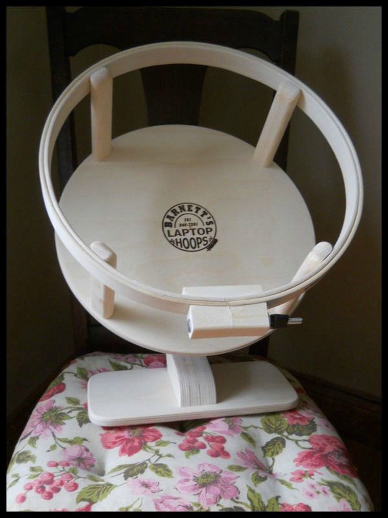 Barnett's Laptop Hoops Sit on Base for Hand Quilting Lap Frames - Etsy