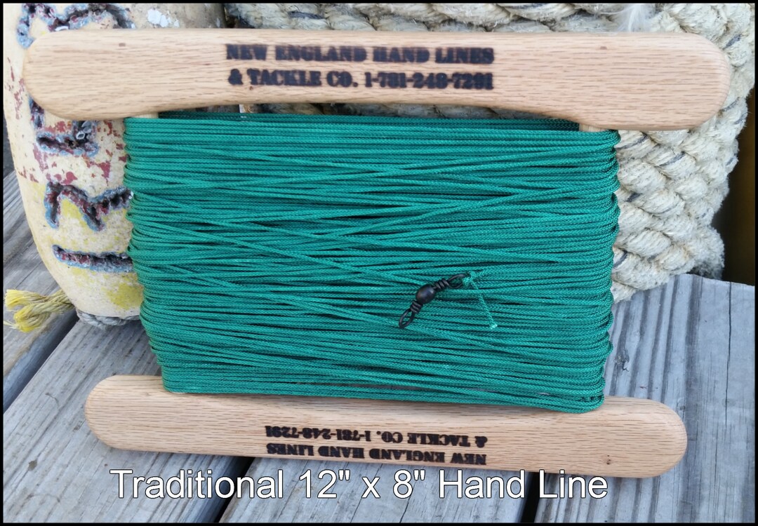 Hand Line for Fishing - Vintage Design - Large 12" X 8" With 250 Feet ...