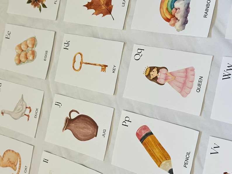Printable Alphabet Flashcards | Montessori Cards | Homeschool Learning ...