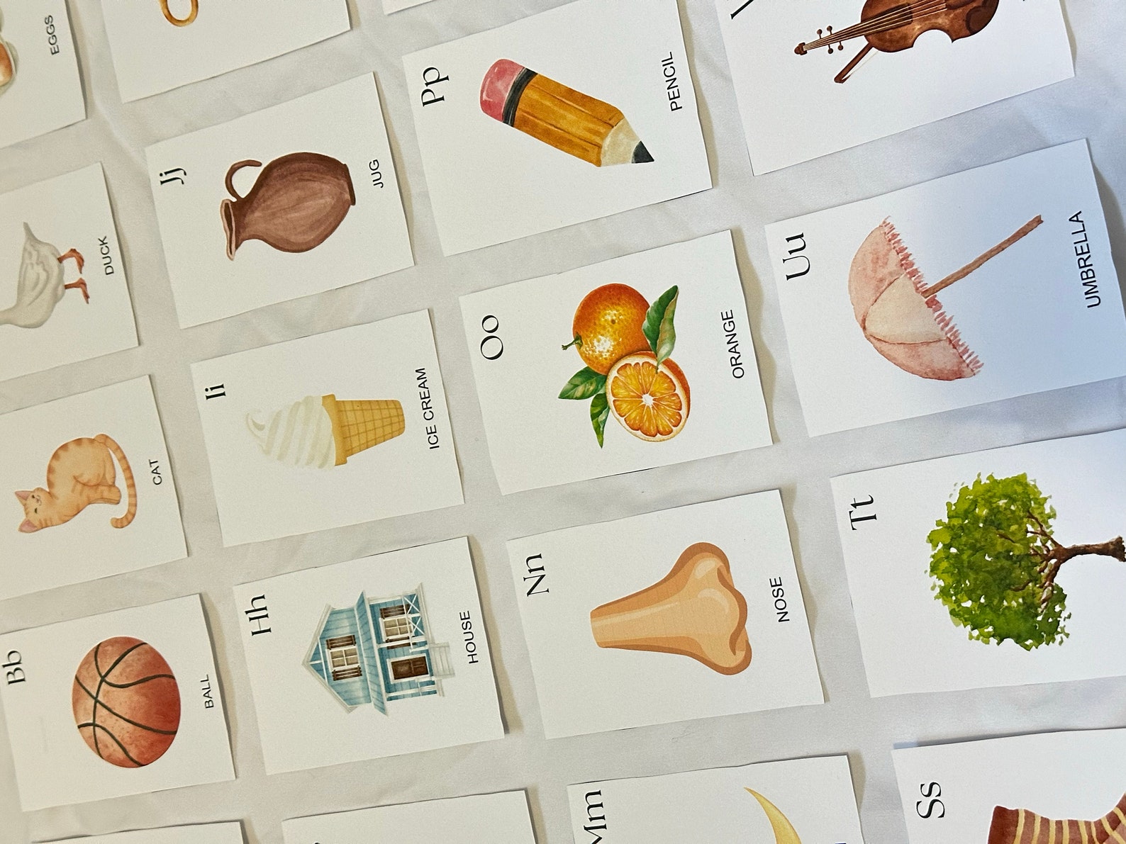 Printable Alphabet Flashcards | Montessori Cards | Homeschool Learning ...