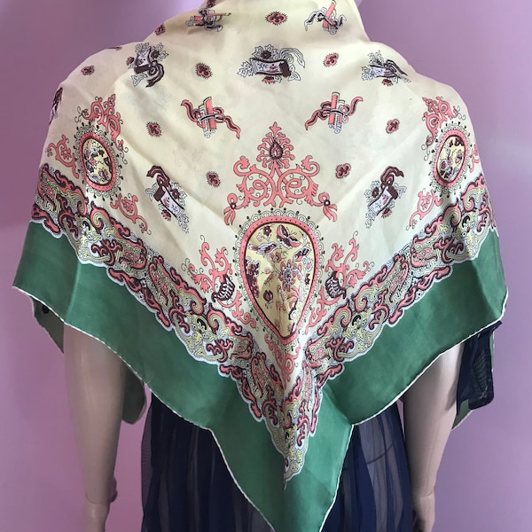1950s Head Scarf - Etsy