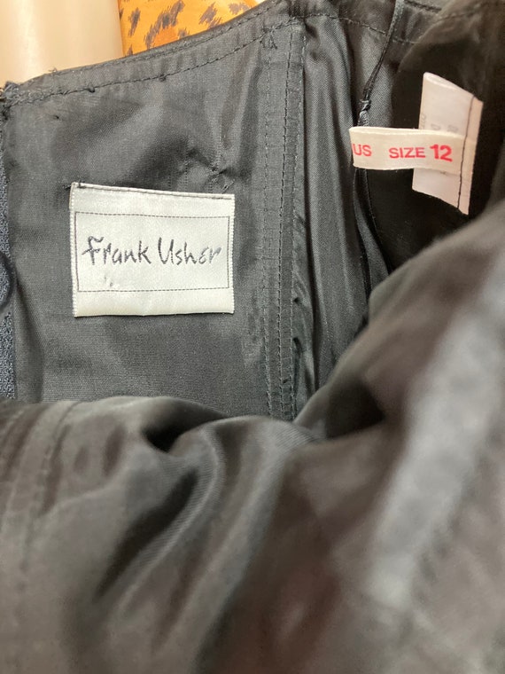 Vintage 80s Frank Usher Gown. Long Floral Strapless D… - Gem