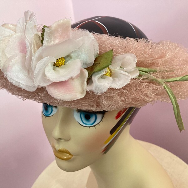 Pink Flower Hat - Etsy