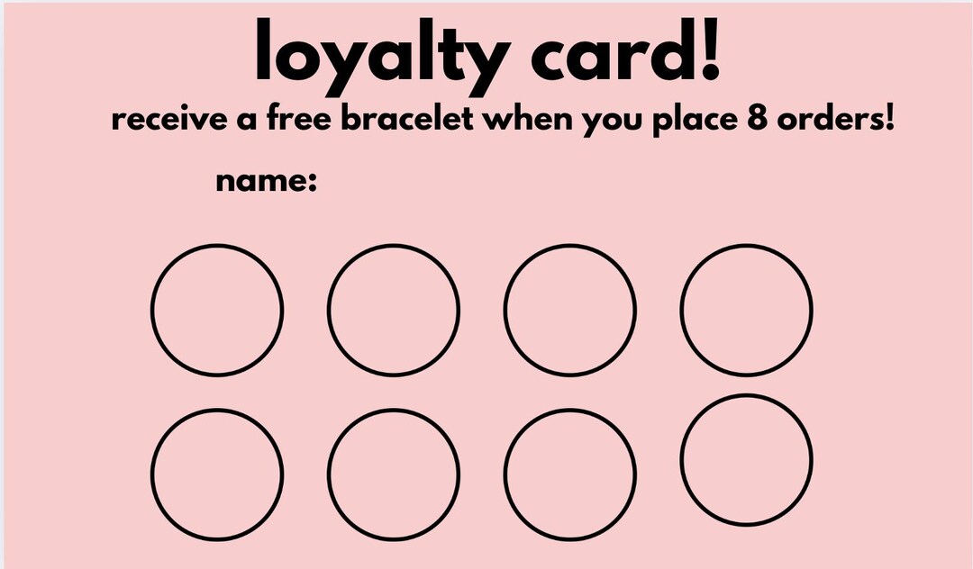 Designed by Dais Loyalty Card - Etsy