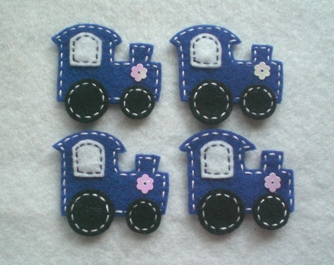 Handmade Train Felt Applique Royal Blue Double Layer - Etsy Ireland