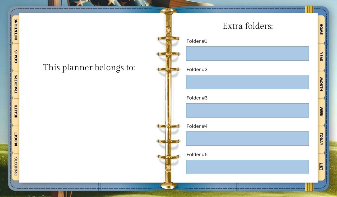 Digital Planner Printable Planner Daily Orginizer Digital Weekly ...