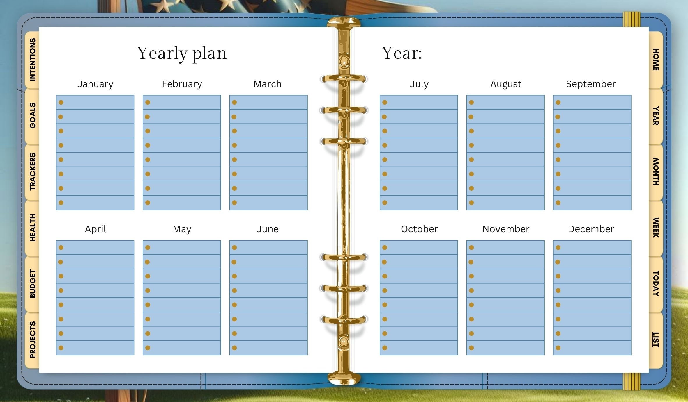 Digital Planner Printable Planner Daily Orginizer Digital Weekly ...