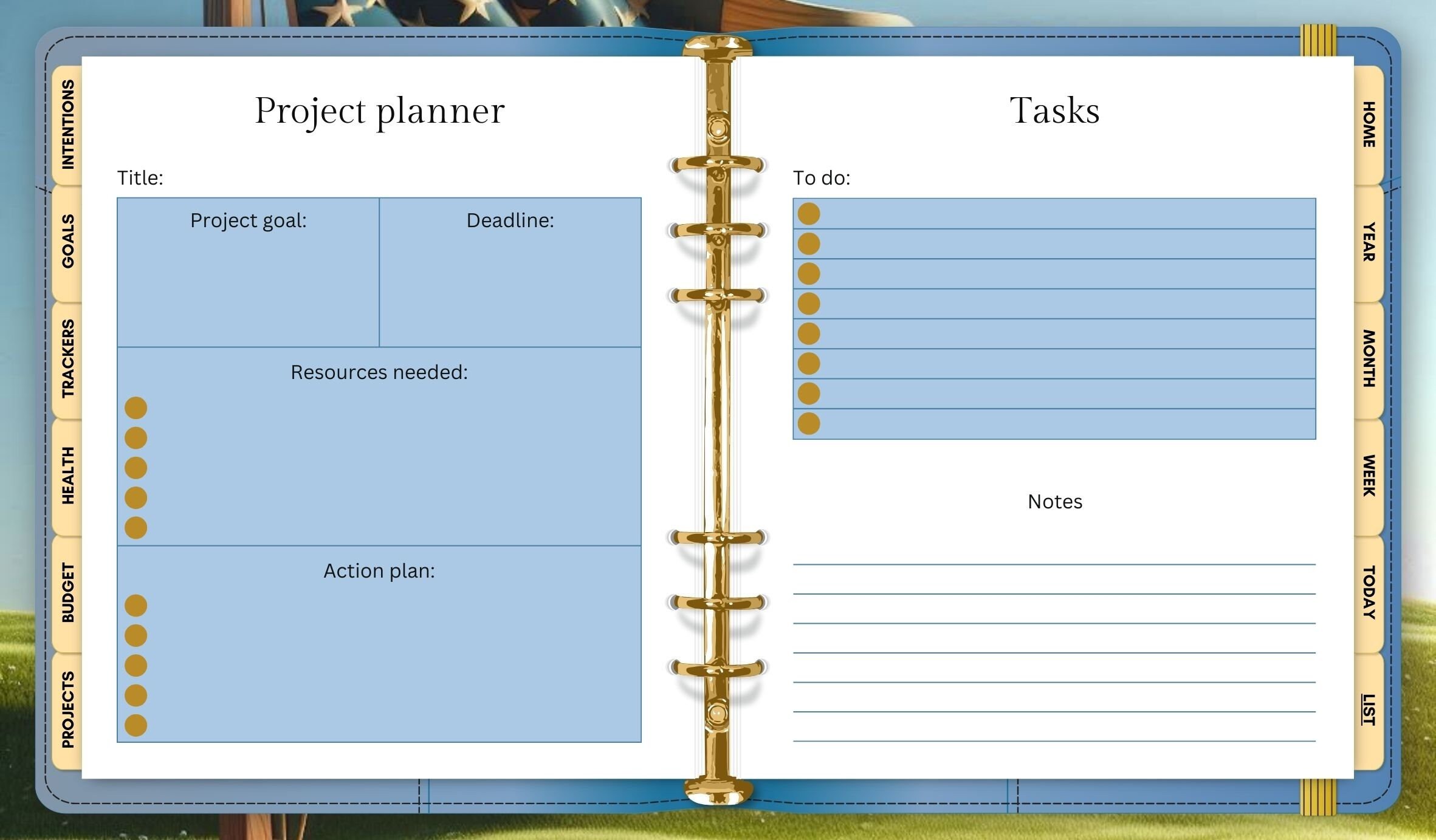 Digital Planner Printable Planner Daily Orginizer Digital Weekly ...