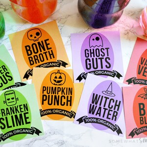 Halloween Soda Labels - Etsy