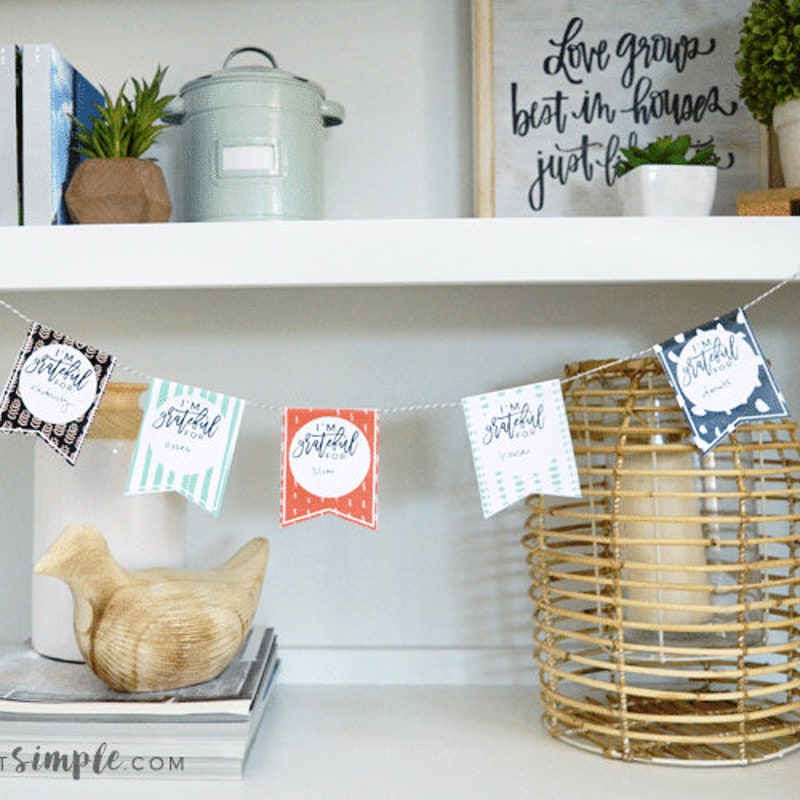 Gratitude Banner Template - Etsy