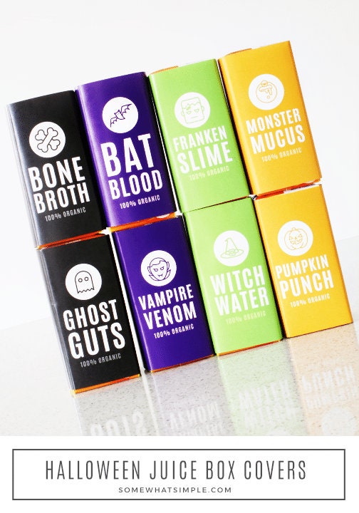 Halloween Juice Boxes - Etsy