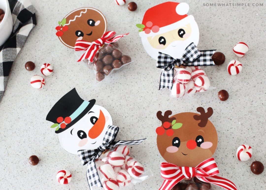Christmas Treat Bag Toppers - Etsy