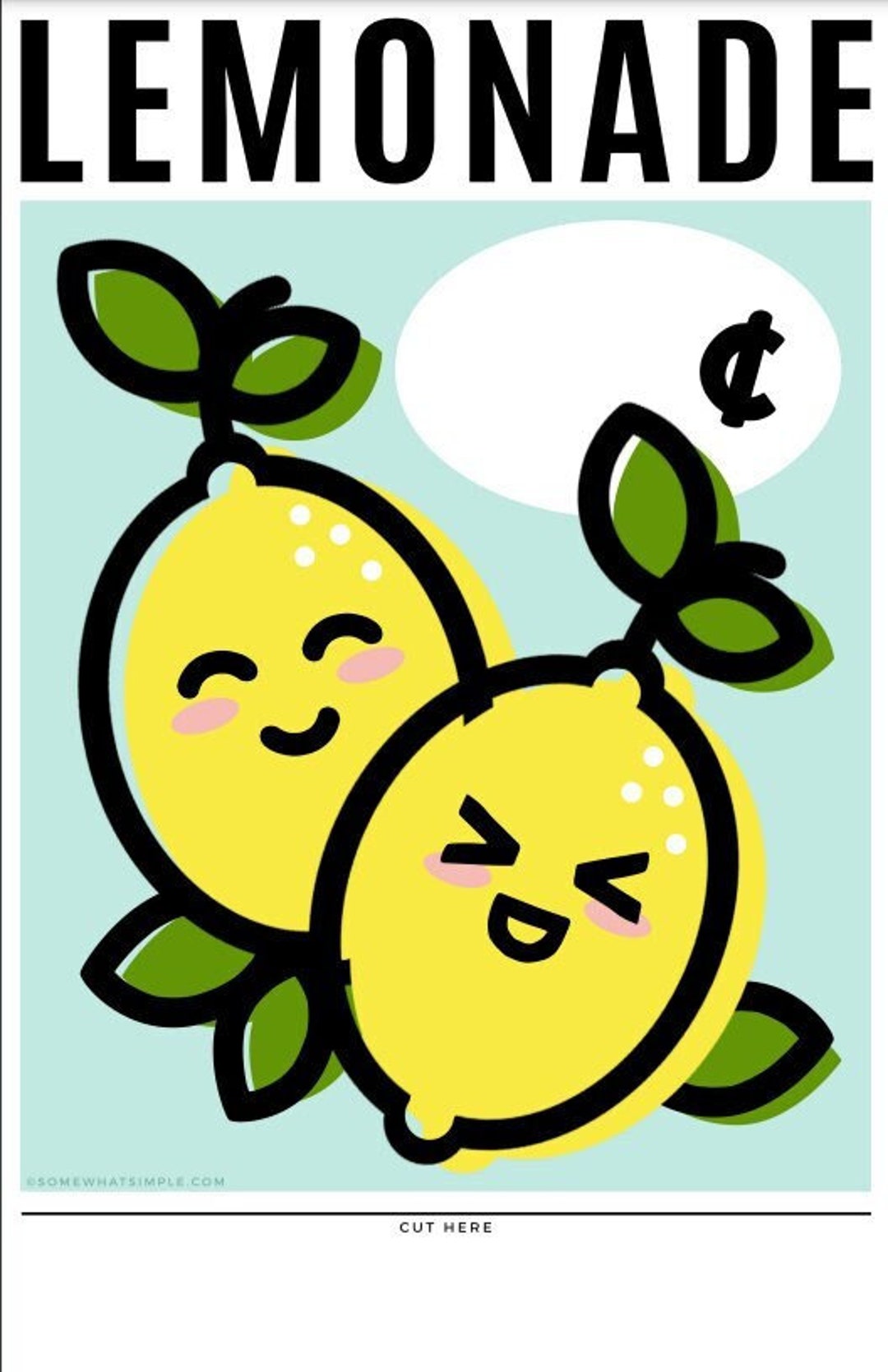 Cute Lemonade Stand Printables - Etsy