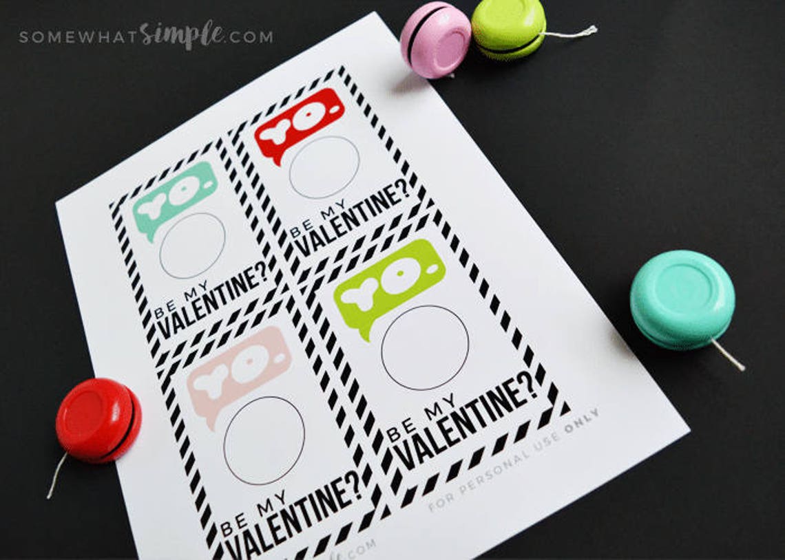 Yo Yo Valentine Cards - Etsy