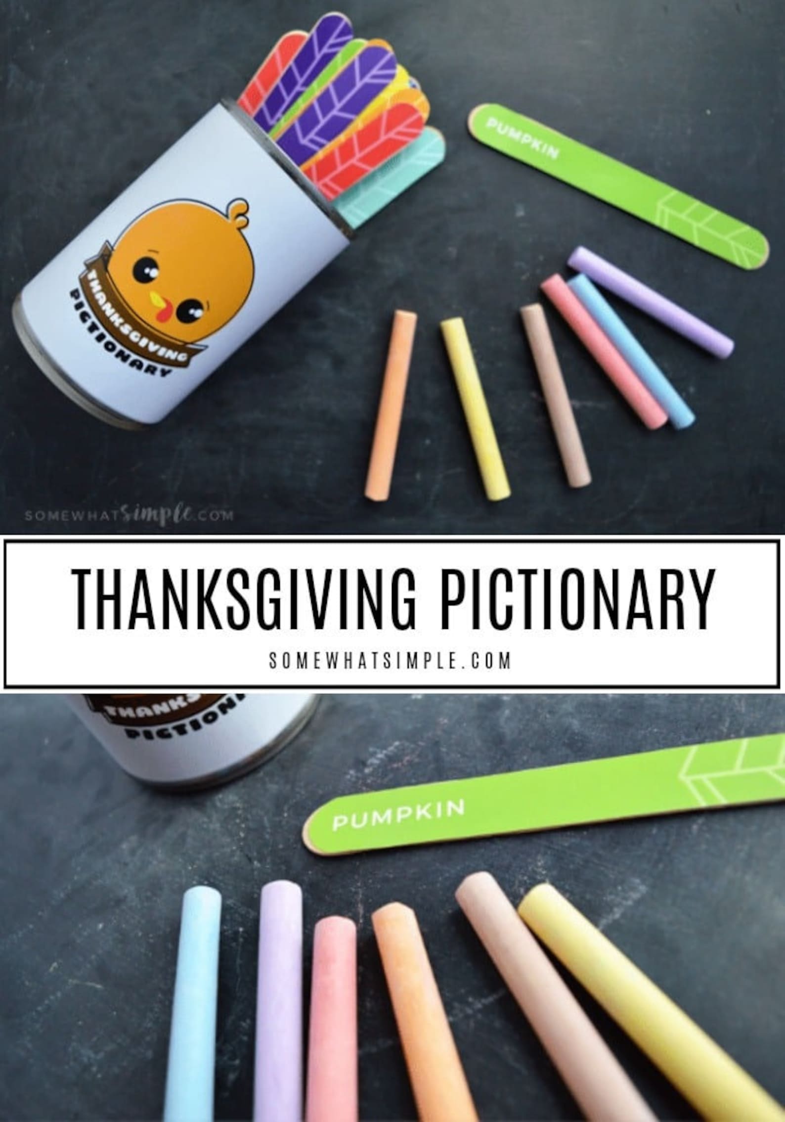 Thanksgiving Pictionary Printable Game Activity - Etsy