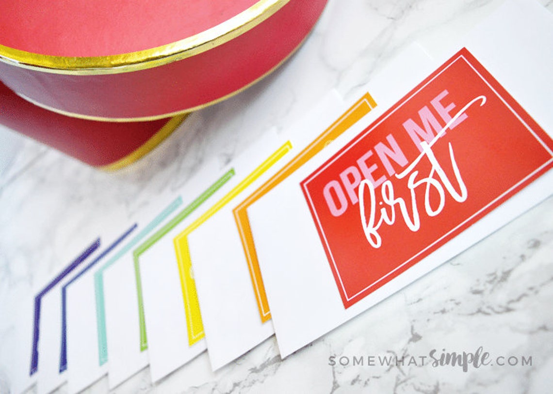 Open When Letters DIGITAL FILE ONLY. print From Home. - Etsy