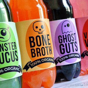 Halloween Soda Labels - Etsy