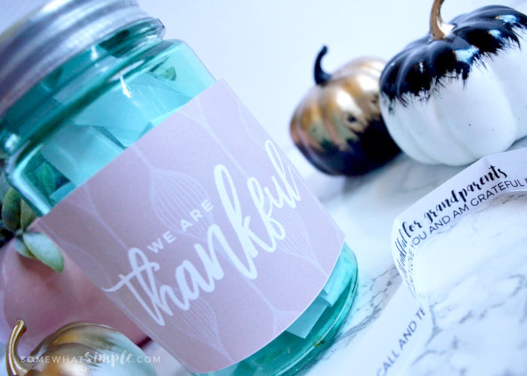 Thankful Jar Printables - Etsy