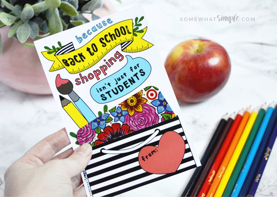 Back to School Gift Card Holder - Etsy