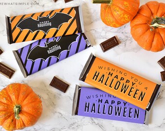 Halloween Candy Bar Wrapper, Halloween Candy Bar Wraps, Halloween Party ...